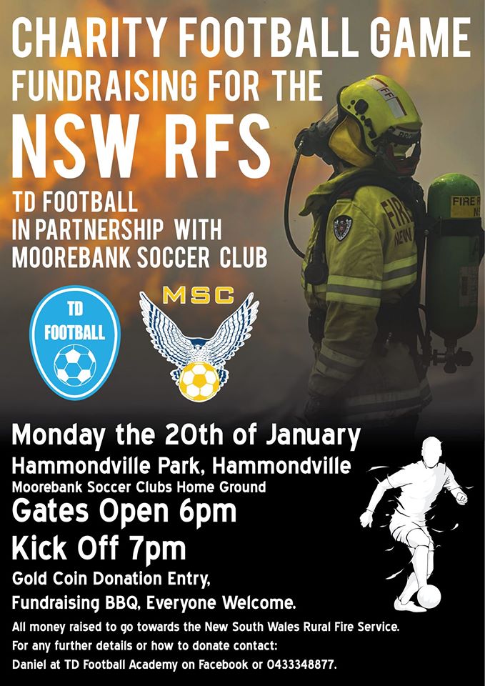 Moorebank SC to host Charity football match for NSW RFS - Football NSW